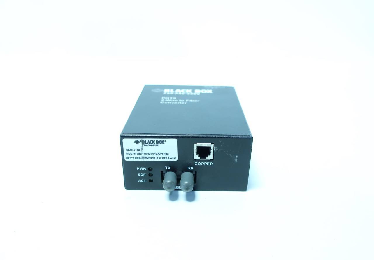 Black Box TE160A 2 Wire To Fiber Converter Module