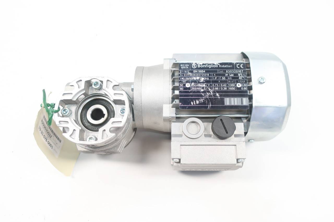 Bonfiglioli VF-30-P1-10 Gearmotor 55rpm 3ph 0.11kw 265/460v-ac