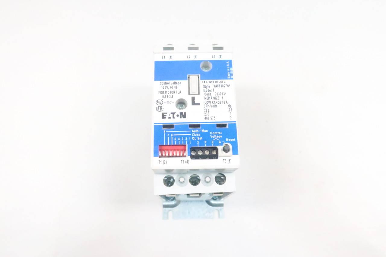 Eaton W200MLCFC Size 1 Full Voltage Starter 120v-ac 2hp