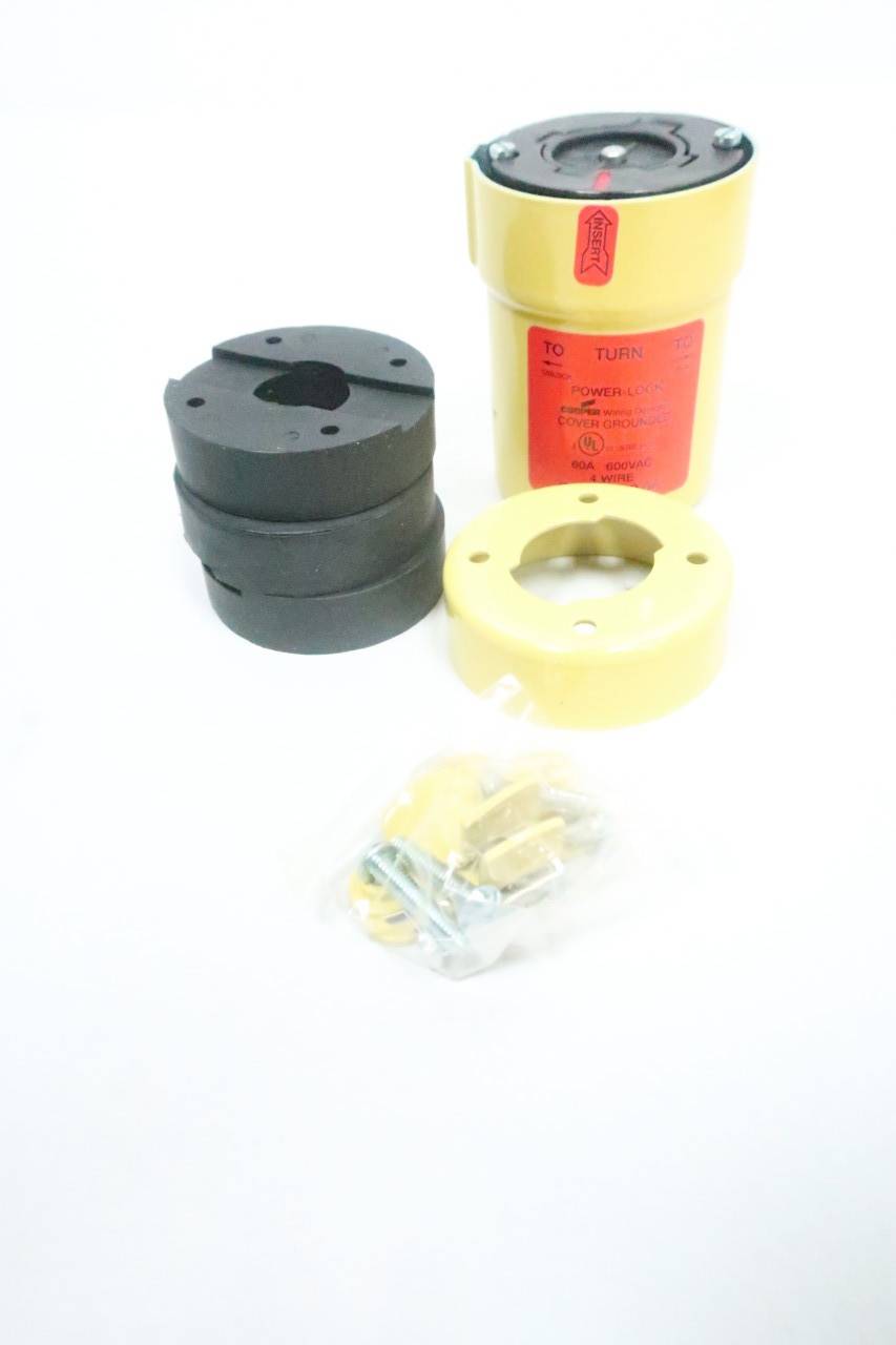 Cooper 26427 Wiring Twist Power-lock 60a 600v-ac 4w 3p