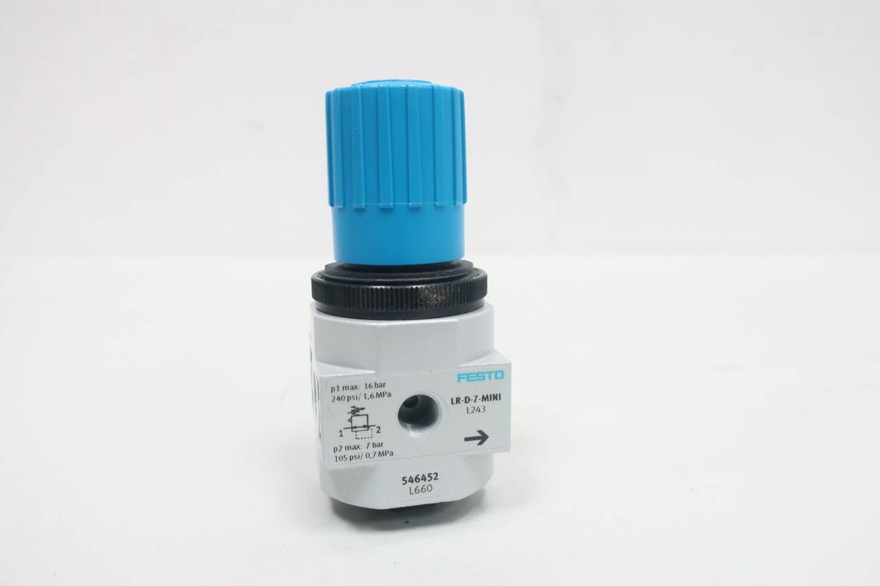 Festo LR-D-7-MINI 546452 Basic Valve Pneumatic Regulator G1/8 240psi