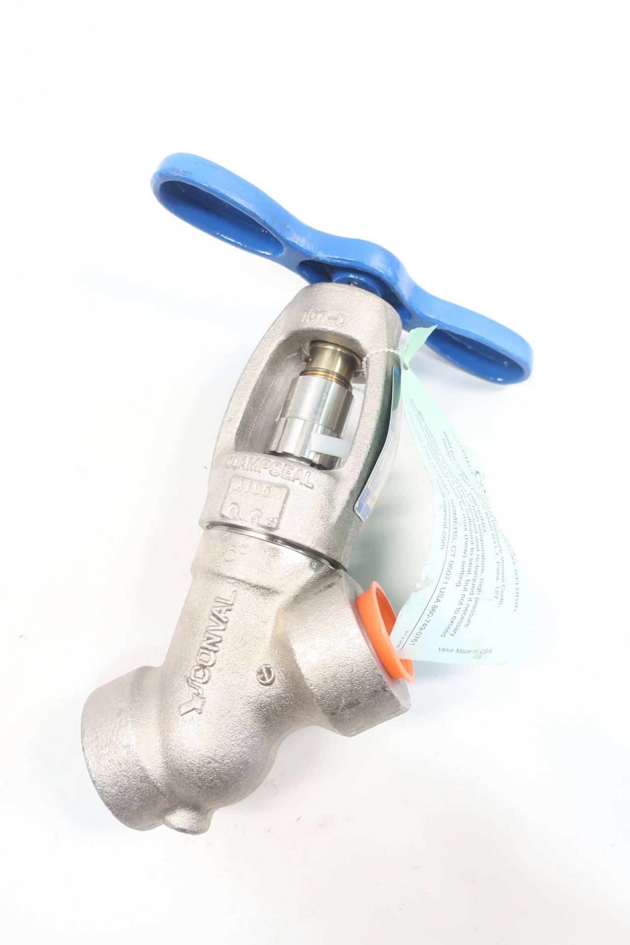 Conval 12G2-1055F-3100 Manual Steel Globe Valve 1in Socket Weld 1500
