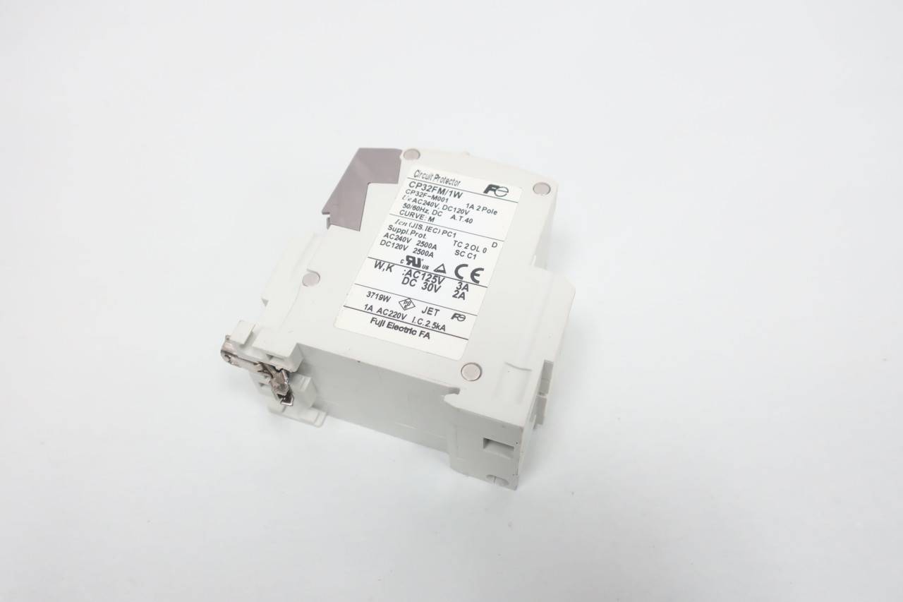 FUJI CP32FM/1W 2P 1A AMP 240V-AC MINIATURE CIRCUIT BREAKER, 58% OFF