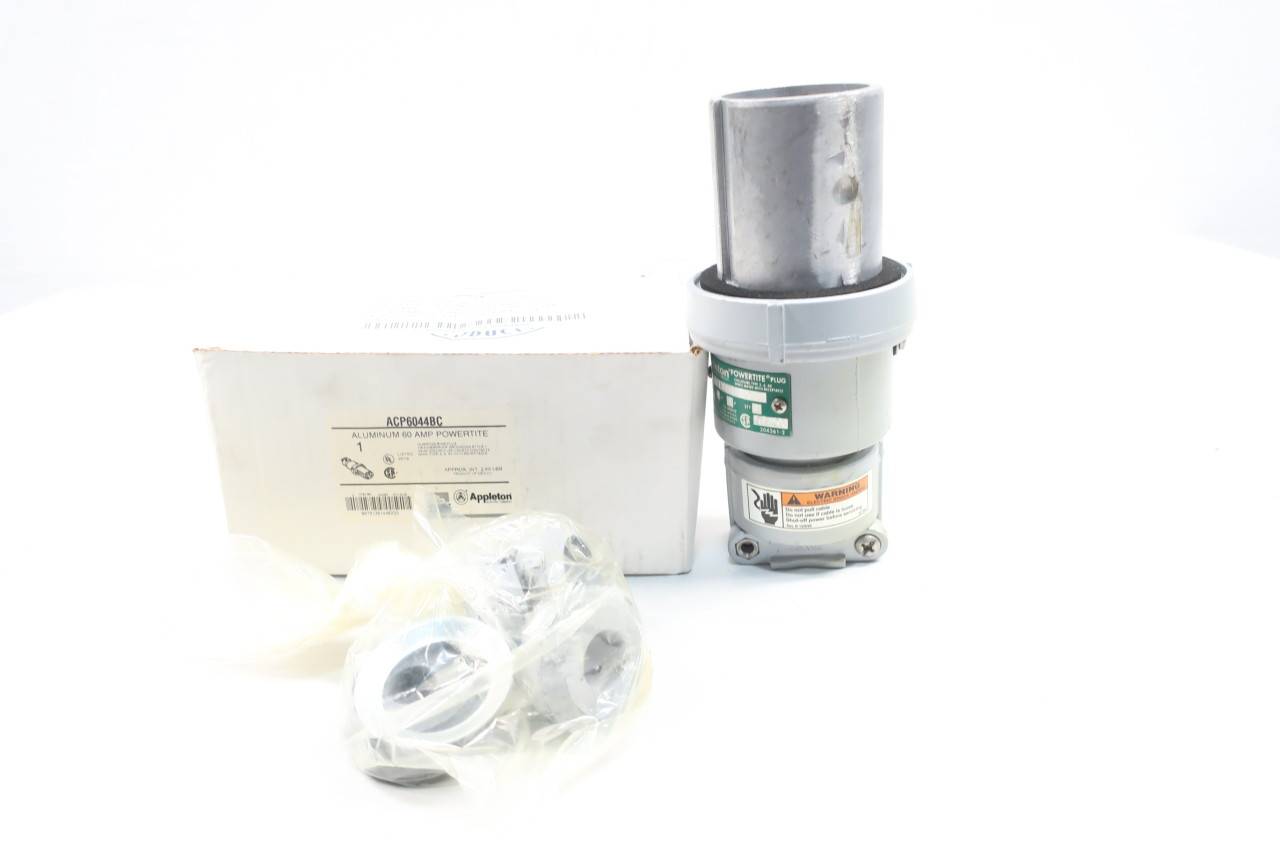 Appleton ACP6044BC Powertite Plug 4p 4w 60a Amp 600v-ac