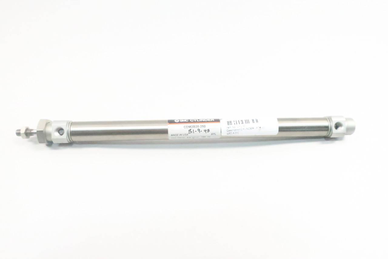 Smc CDM2B20-250 Double Acting Pneumatic Cylinder 20mm 250mm 150psi
