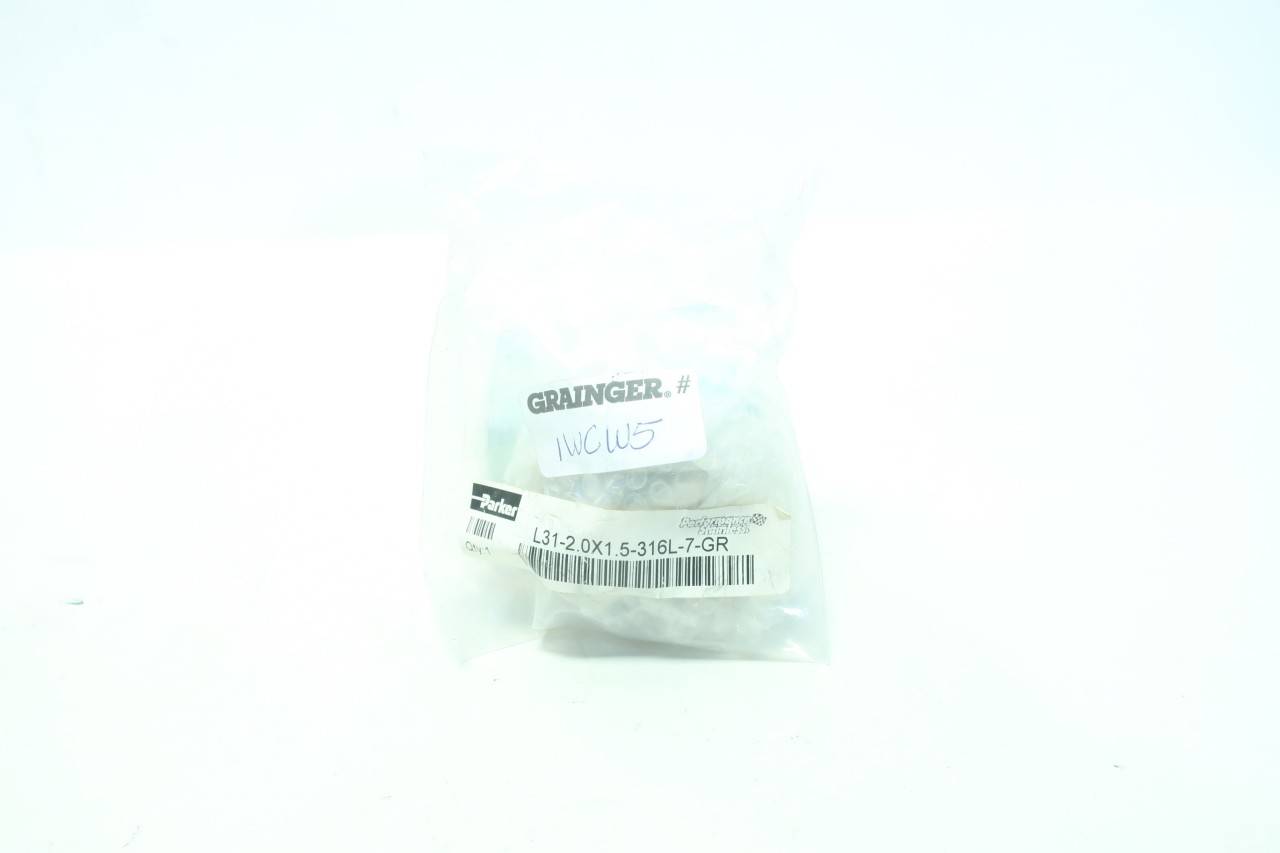 Parker L31-2.0X1.5-316L-7 1.5in 2in Stainless Pipe Reducer