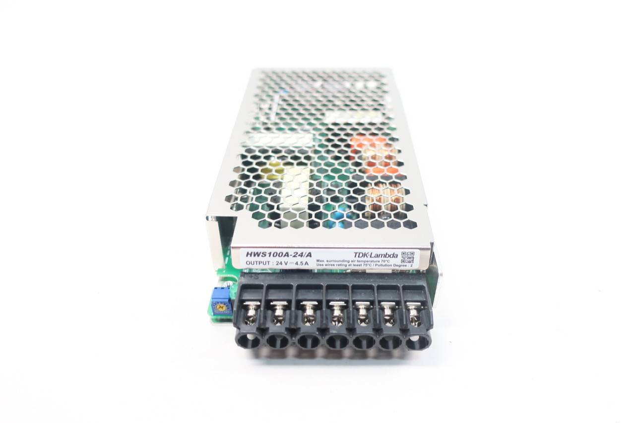 Tdk-lambda HWS100A-24/A Ac To Dc Power Supply 100-240v-ac 4.5a Amp 24v-dc