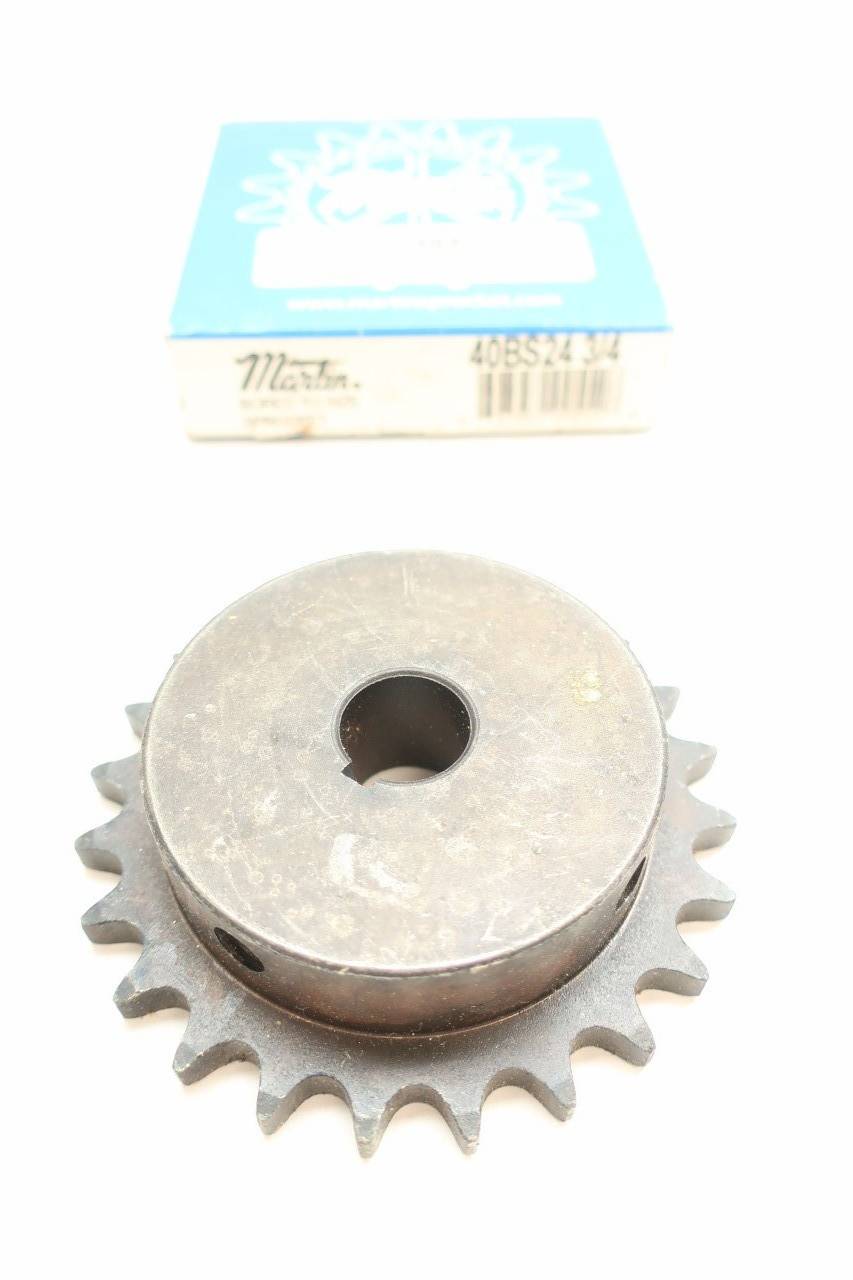 Martin 40BS24 3/4 Single Roller Chain Sprocket 3/4in 24t 1/2in