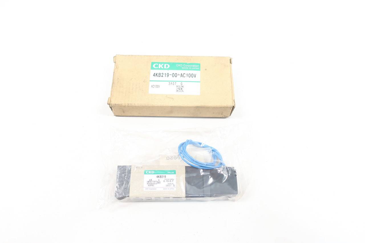 Ckd 4KB219-00-AC100V Pneumatic Solenoid Valve 100/110v-ac 0.7mpa