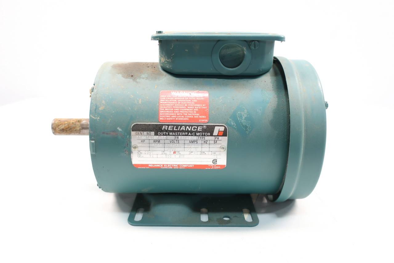 Reliance P14H1408P-YT Motor Fc145t 3ph 1hp 1140rpm 208-230/460v-ac