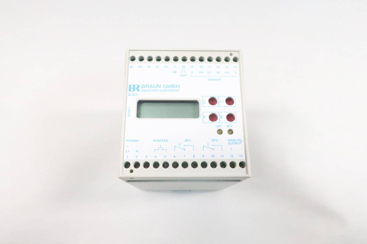 Braun D421.51U2 Speed Monitor Electronic Transducer 85-265v-ac