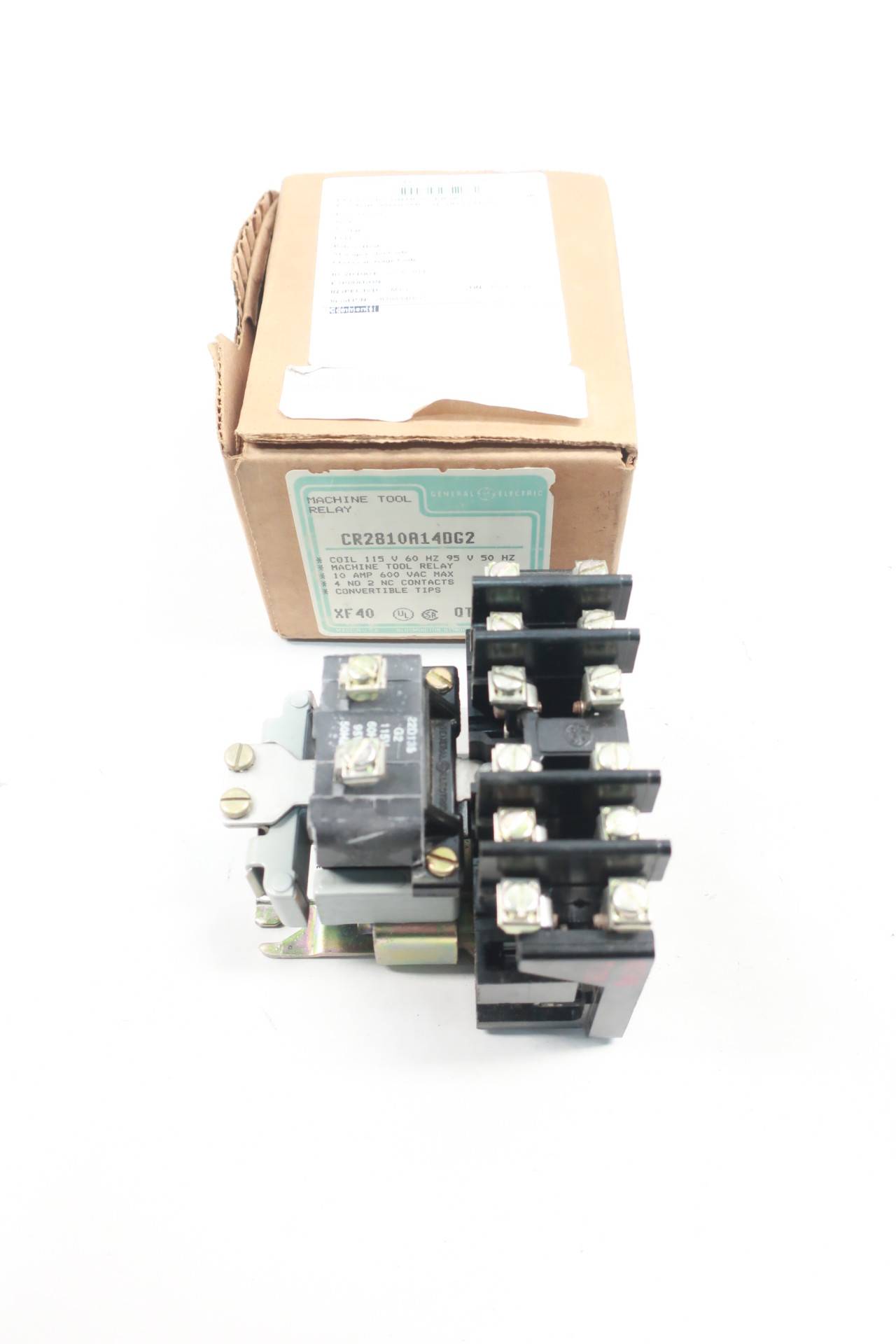 General Electric Ge CR2810A14DG Machine Tool Relay 115v-ac