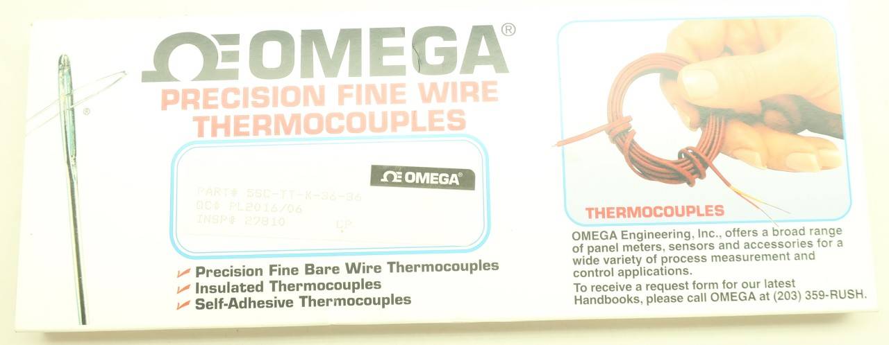 Omega 5SC-TT-K-36-36 Precision Fine Wire Thermocouple