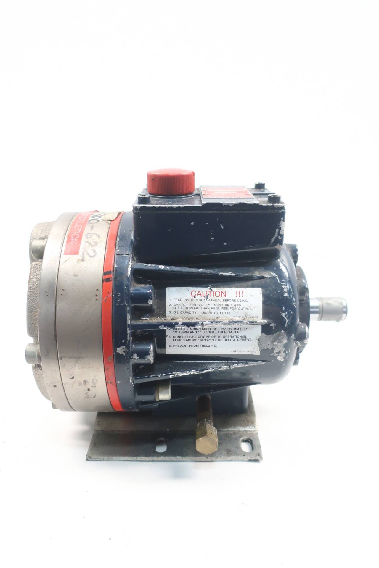 Wanner G10C3700027 Hydra-cell Steel Diaphragm Pump 1500psi 8.8gpm