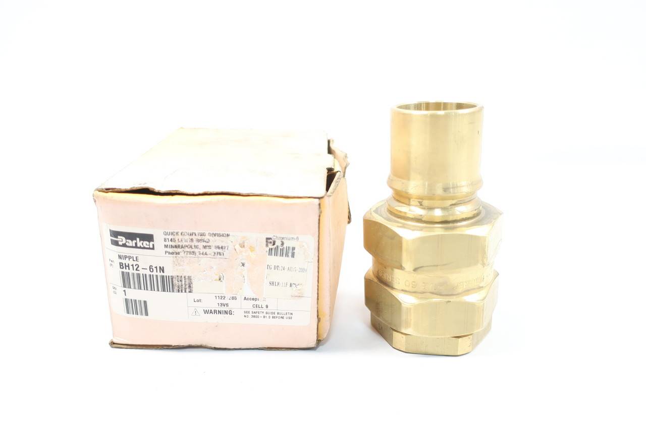 Parker BH12-61N Quick Connect Nipple 1-1/2in Npt