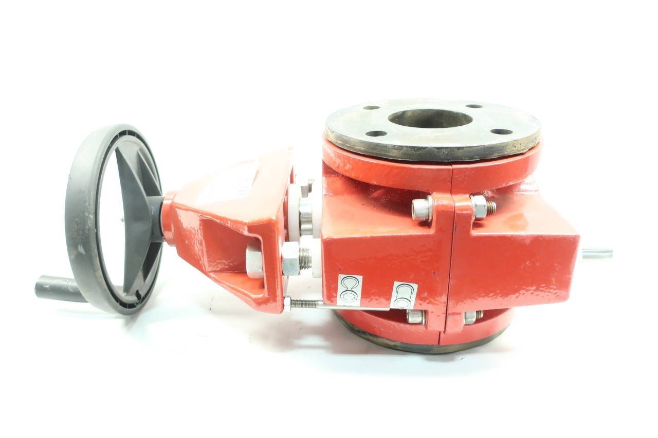 Flowrox PVE 3M150-603L Manual Iron Pinch Valve 3in