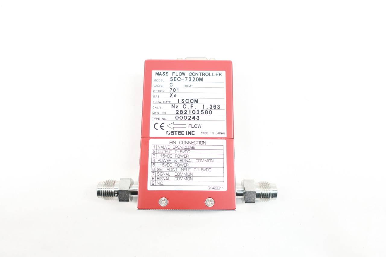 Stec SEC-7320M Mass Flow Controller 15v-dc