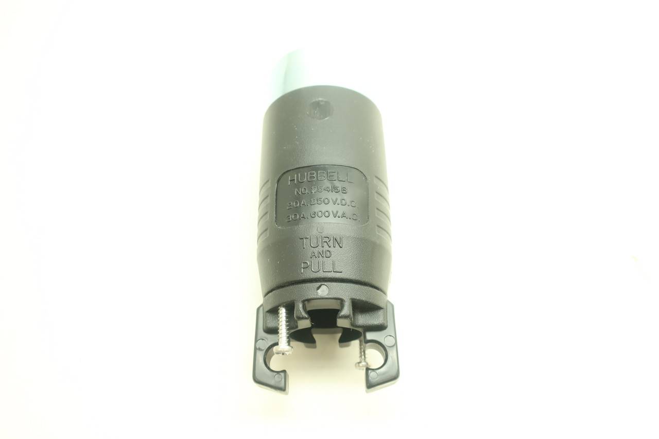 Hubbell HBL25415B Hubbellock Plug 4p 30a Amp 600v-ac