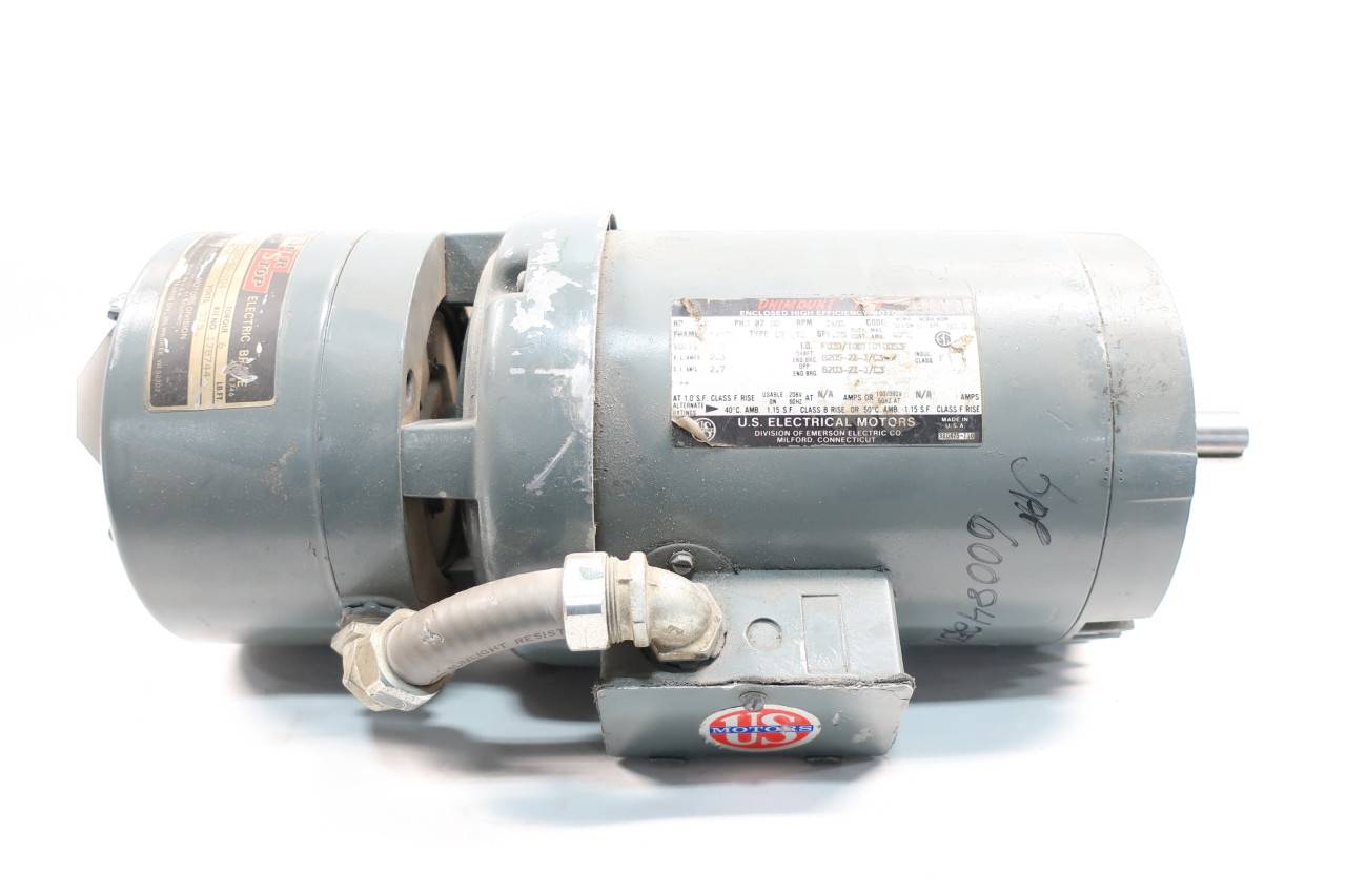 Us Motors 1-055-332-00-004 Ac Motor 145tc 3ph 2hp 3485rpm 575v-ac