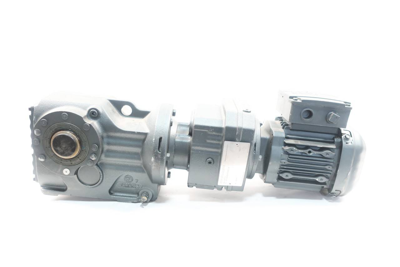 Sew Eurodrive KA47 R37 DRS71S4 Gearmotor 8.6rpm 3ph 0.245hp 230/460v-ac