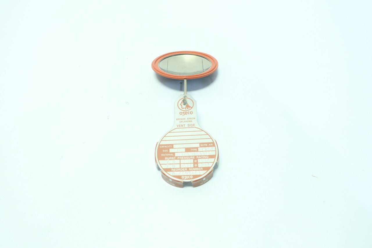 Oseco PLR Q-4498-01 Stainless Low Pressure 7psi 3in Rupture Disc