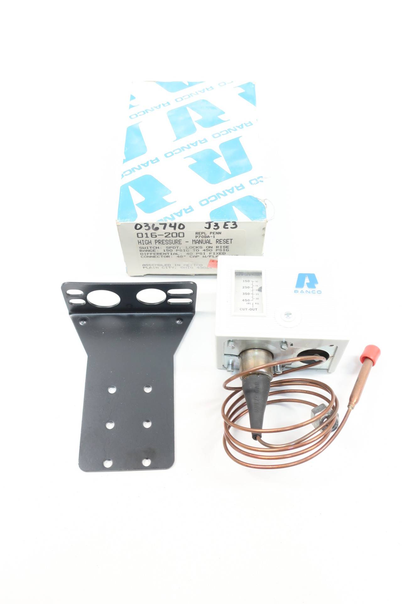 Ranco 016-200 High Pressure Reset Control