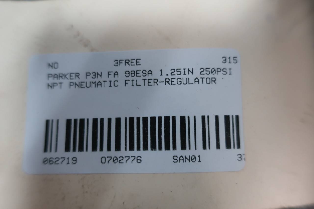 Parker P3n Fa Pneumatic Filter 98esa 1in Npt 250psi